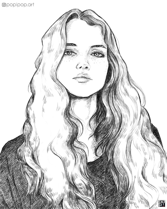 Glad to draw your portrait with traditional pencil style by Popipopart ...