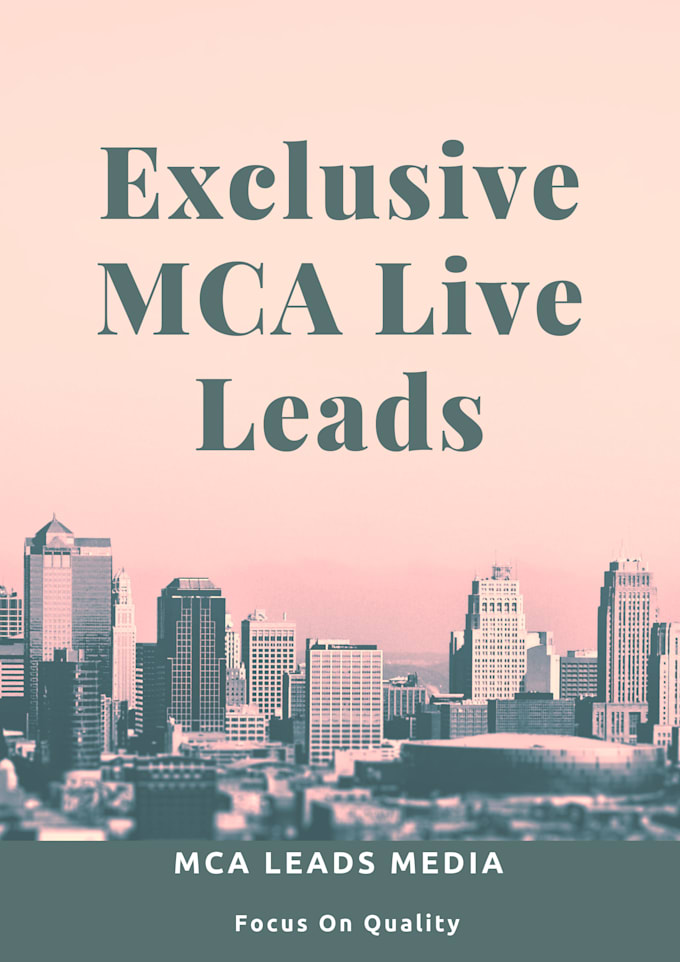 Generate mca live transfer leads by Mcaleadsmedia | Fiverr