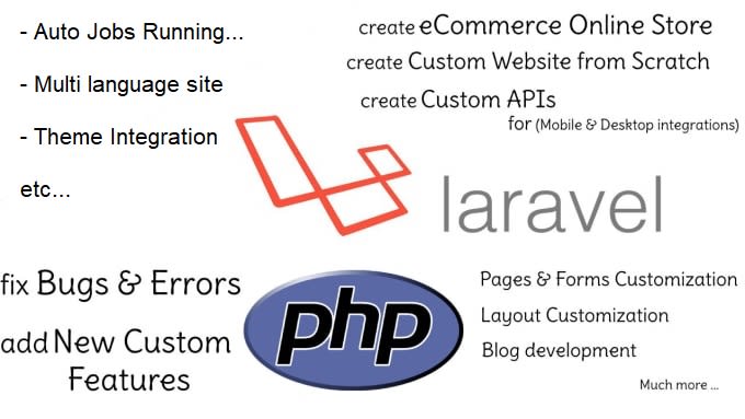 Fix, develop or modify php, laravel website or apis by Websoft_expert ...