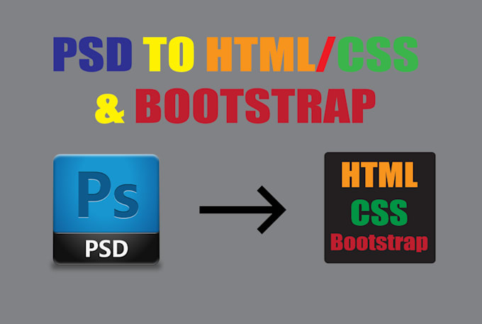 Convert psd to html,css and bootstrap by Alamdarhj740 | Fiverr