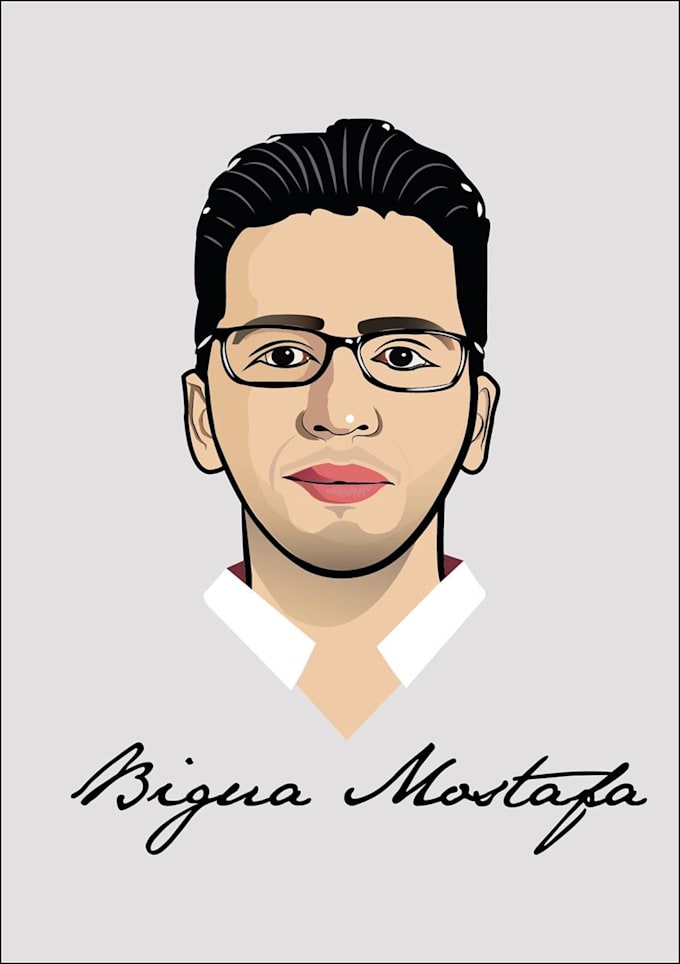 Draw an awesome vectorised portraits of your pictures by Biguamostapha ...