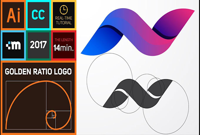 Design in logo with using fibonacci by Thishenlogo | Fiverr