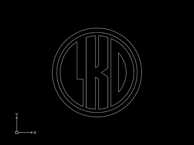 Convert image logo to dxf file for engraving or laser cutting by ...