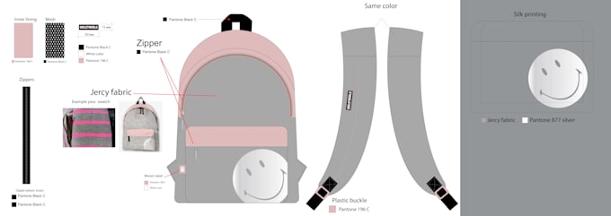 Design unique print , design for backpack by Sokol_artstudio | Fiverr