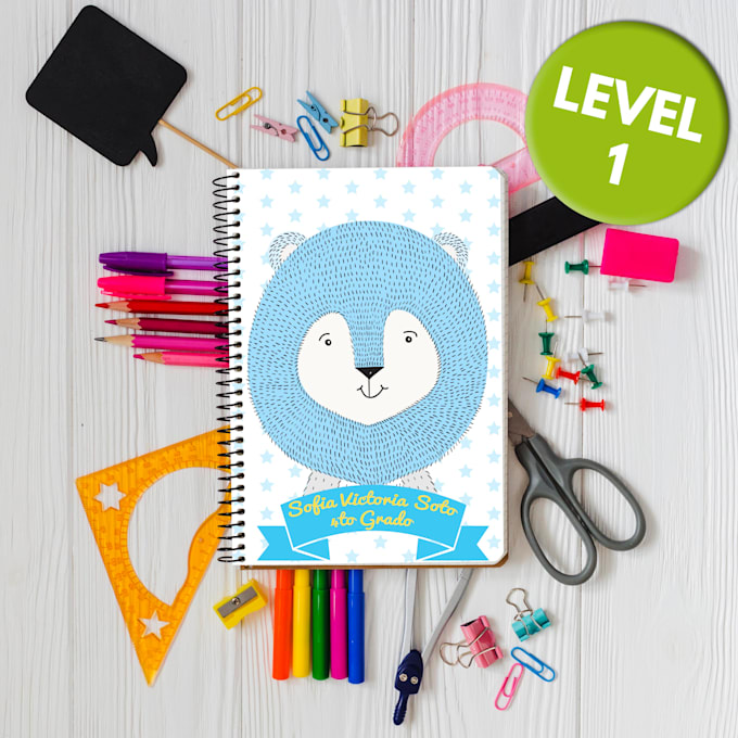 Custom covers design for notebooks and custom labels by Deboramz | Fiverr