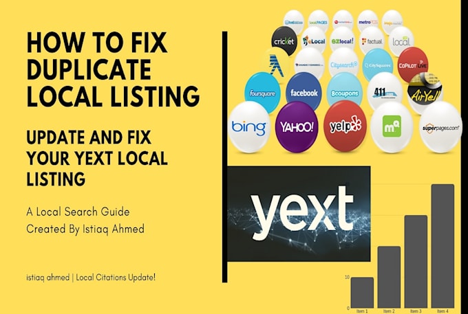 Fix and update yext local citations, google maps listings by Istiaqu ...