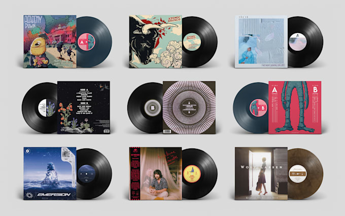 Design and layout your music album for vinyl record print by ...