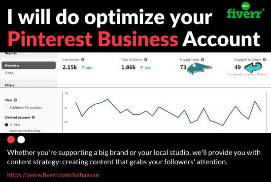 Do optimize your pinterest business hub account by Talhaavan | Fiverr