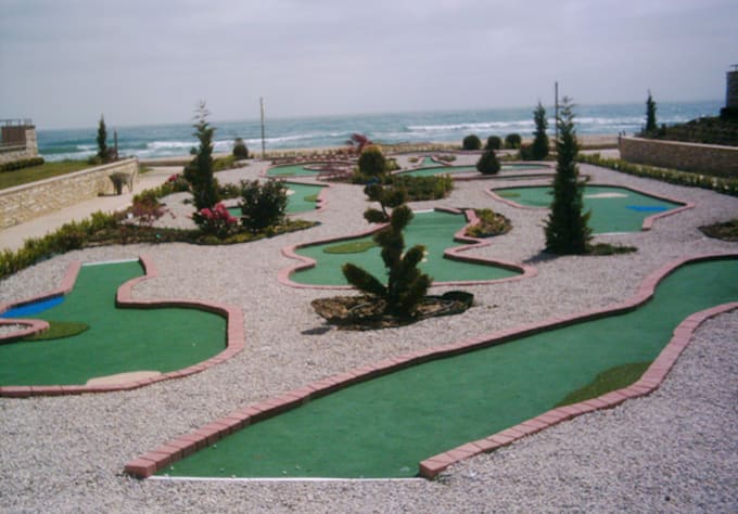 Design and draw in autocad a single miniature golf hole by Minigolf ...