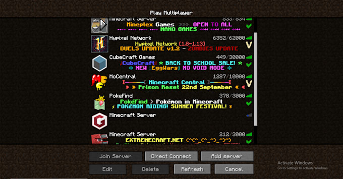 Play and or test your minecraft server by Davidkinggaming | Fiverr