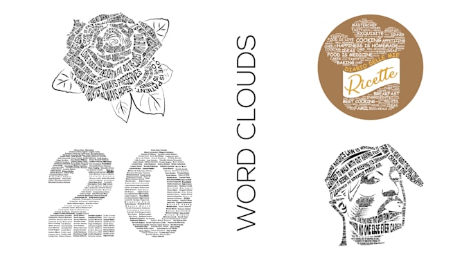 Design modern word cloud typography art design by Volcanospark | Fiverr