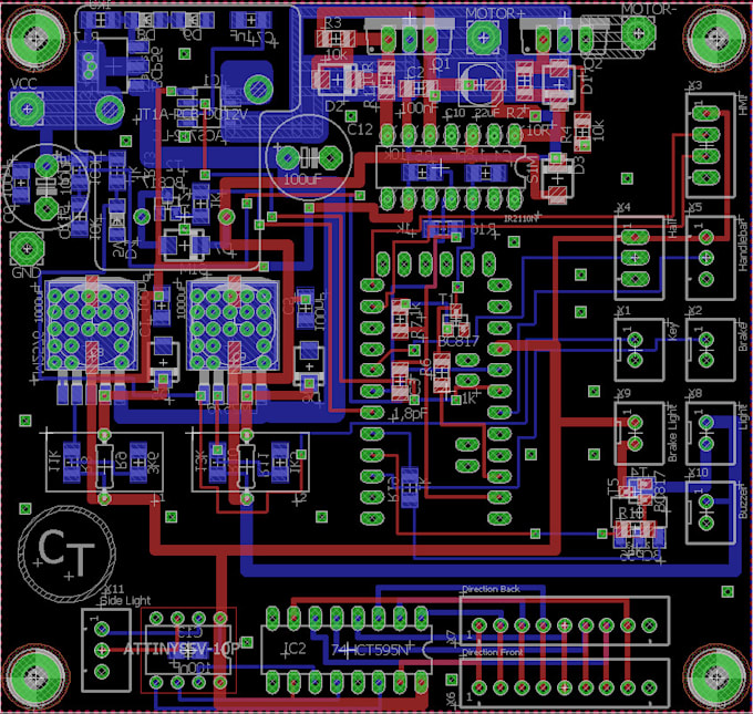 Design your electronics schematic and pcb layout by Creativethomas | Fiverr