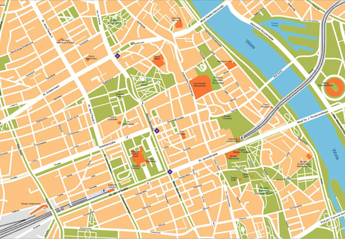 Design gis map, vector map by Ayashoitan887 | Fiverr