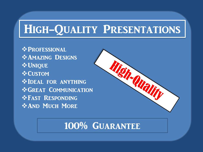 Design you a professional high quality powerpoint by Zack32z | Fiverr