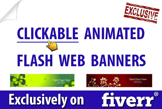 Design animated clickable web banners by Auscadexpert | Fiverr
