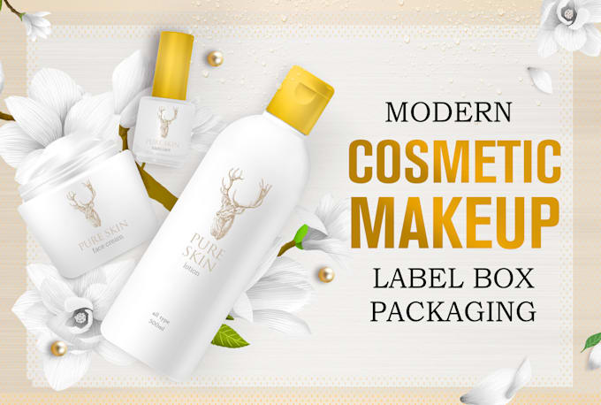 Design modern makeup cosmetics product packaging label box by Asahab ...