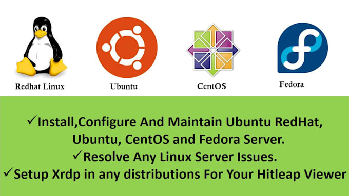 Install, manage linux servers redhat,centos,ubunu,fedora by Ambsoftuno | Fiverr