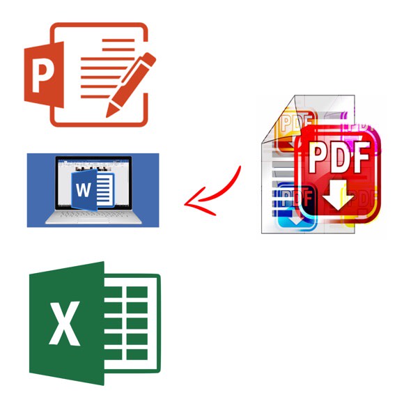 Convert pdf or scan pdf file to word excel power point and jpeg to gif ...