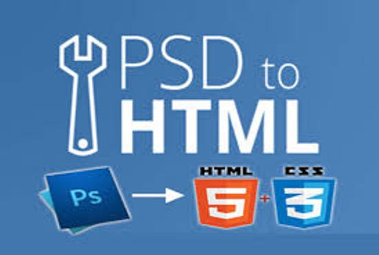 Convert psd files to html by Farhanbutt18 | Fiverr