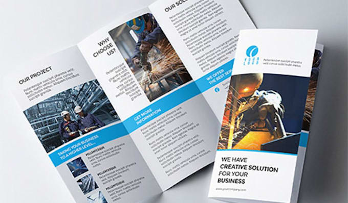 Create modern trifold brochure design by Victormonday11 | Fiverr