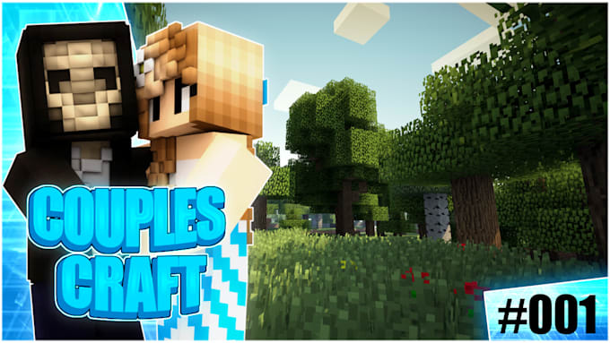 Make you a minecraft overlay thumbnail for your series by Rosiechan_art ...