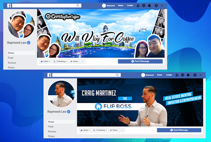 Design the perfect facebook cover photo banner by Raymondleo | Fiverr