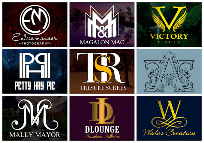 Design monogram initial letters luxury logo by Asitha111 | Fiverr