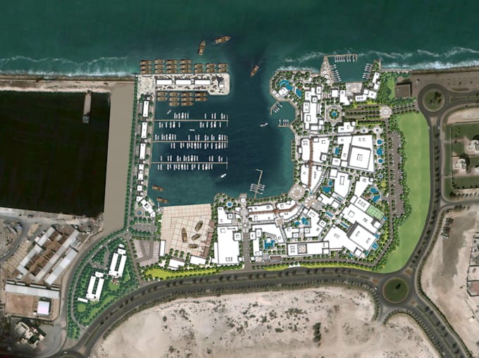 Create architectural urban master plan layout rendering by Azmiakhtar ...