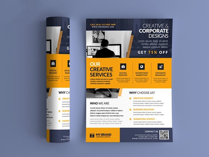Do catchy flyer designs, banners and posters by Jazzel_kal | Fiverr