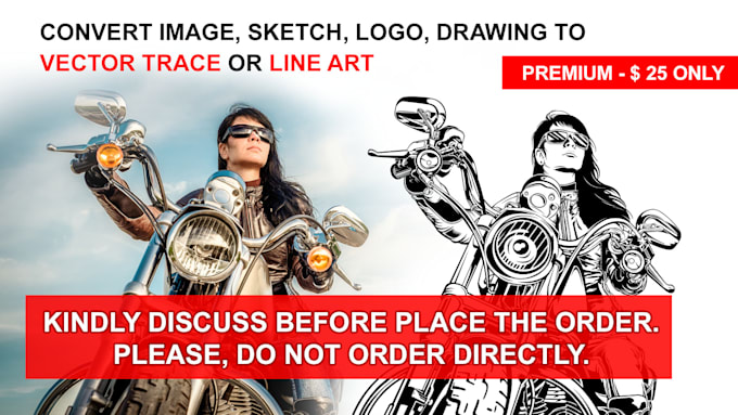 Do vector trace, vector tracing, convert image to vector by Dp_graphics ...