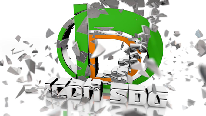 Create 3d shatter logo animation by Grekas | Fiverr
