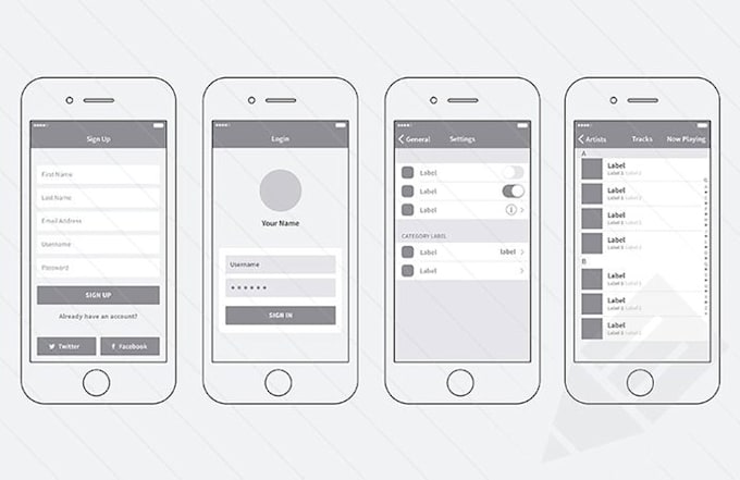 Design mobile app prototype by Kinjal_ebiz | Fiverr