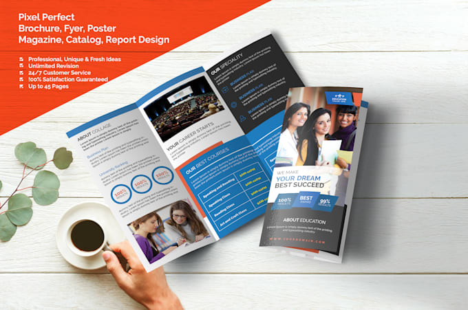 Design pixel perfect flyer, poster, postcard or a brochure by Mst_raju ...
