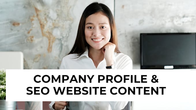 Write a professional company profile or about us for seo website ...