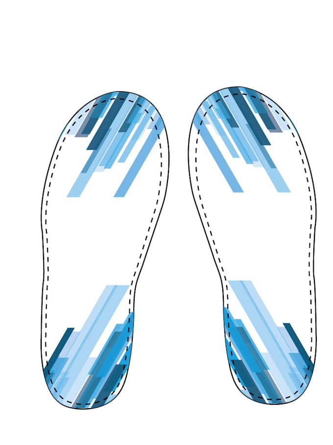 Create printed insole design by Mariammicheal | Fiverr