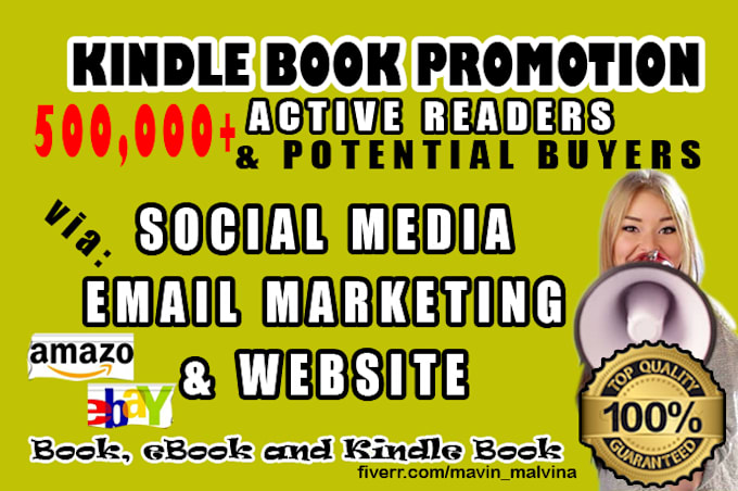 Do kindle promotion book promotion to buyers by Mavin_malvina | Fiverr