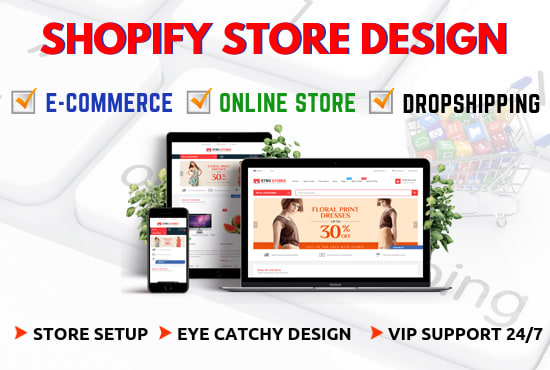 Build shopify dropshipping store, automated dropshipping store design ...