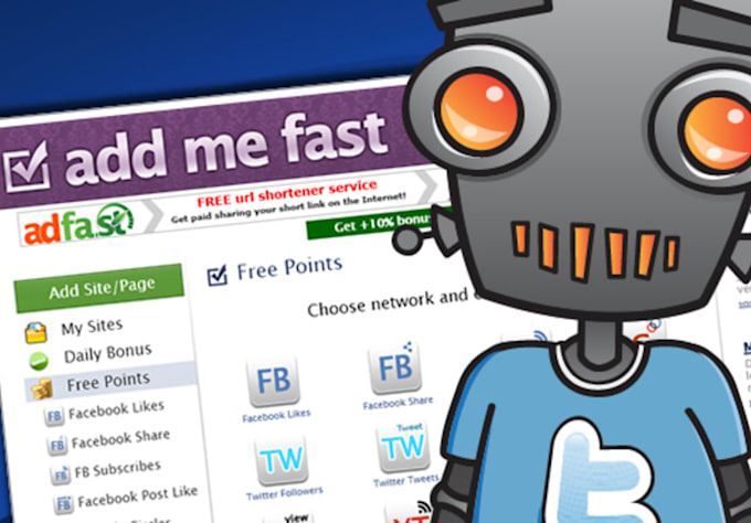 Give you 100 percent working scripts for addmefast and show you how to use them to get free ...