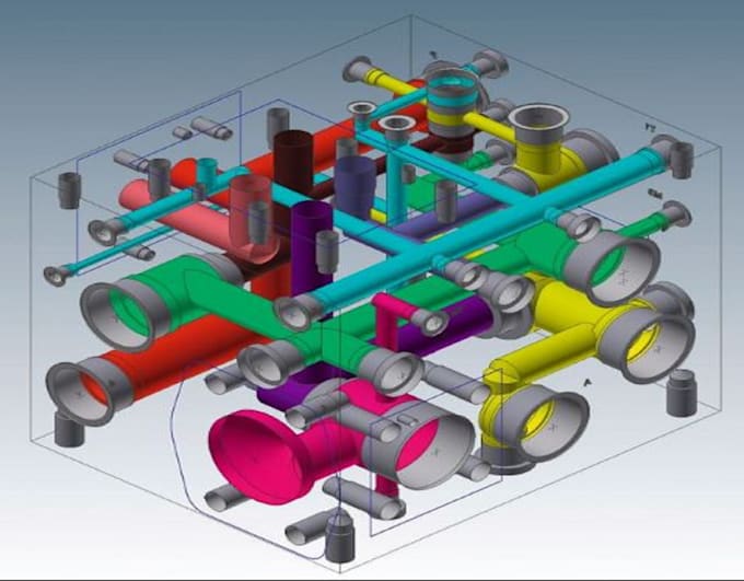 Hydraulic manifold design model and drawings by Nlkdesign | Fiverr