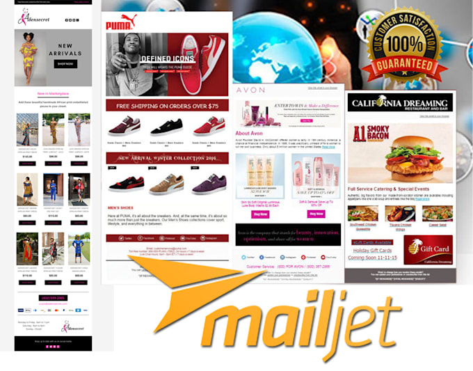 Design a professional mailjet email template by Ahemarketer | Fiverr