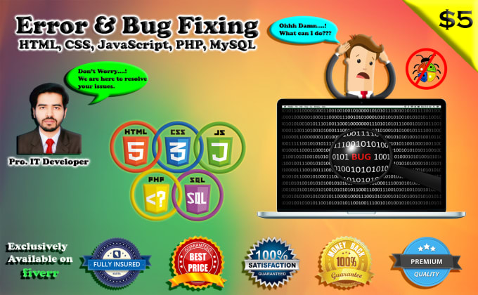 Fix Bugs In Your Html Css Javascript Php Mysql Code By Proitdeveloper Fiverr