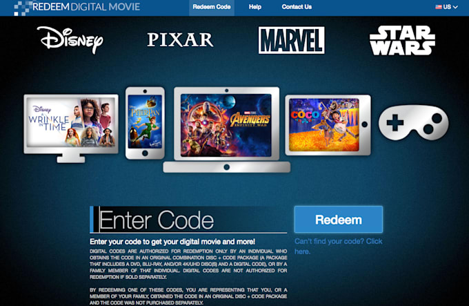 Split your marvel and or disney digital codes for you by Wisteria16 ...