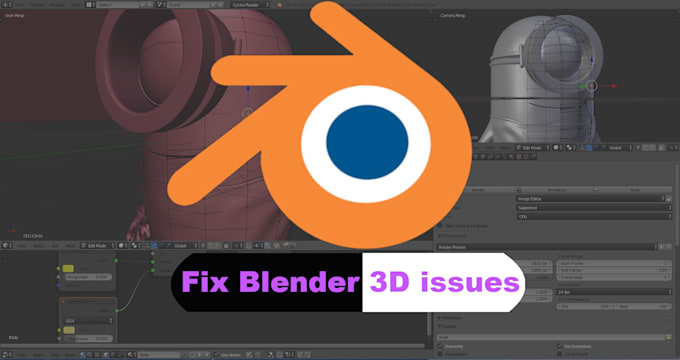Fix blender 3d issues for you by Justnat_bros | Fiverr