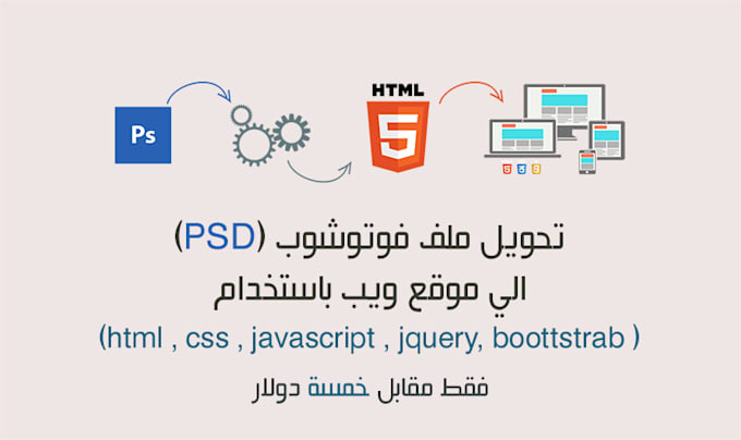 Convert your psd to responsive html using bootstrap by Abdalbaset38 ...
