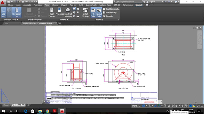 Create autocad conversion from hand sketch drawing by Prakashm450 | Fiverr