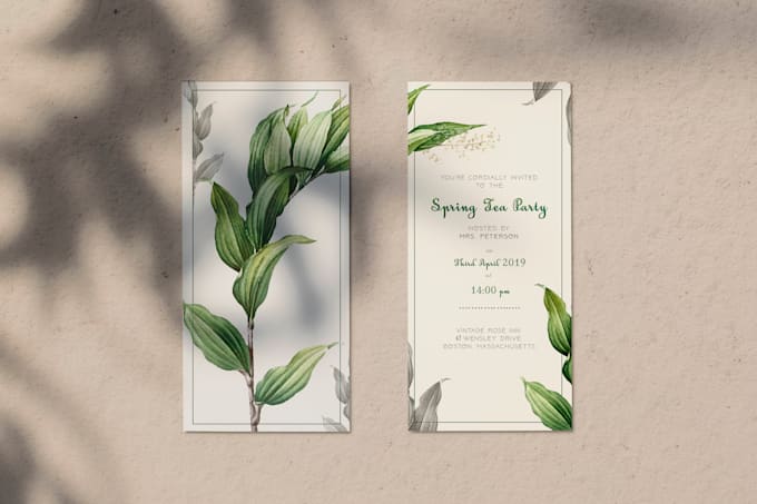 Design amazing invitations for you by Sayshajawad | Fiverr