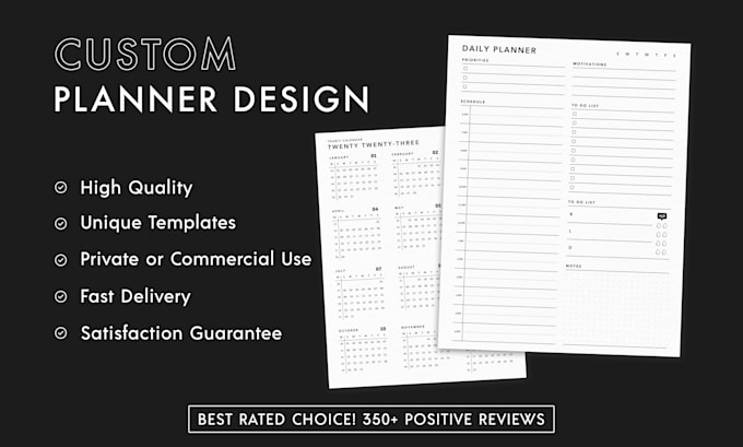 Design custom planner, calendar, journal or habit tracker by ...