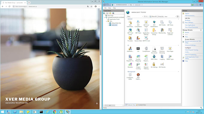 Make a web server with any cmss and ftp server with domain registering ...