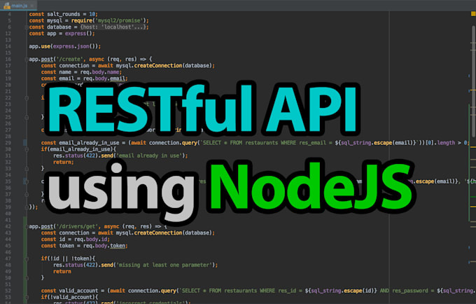 Develop a restful api for you using nodejs by Florian_wenzel | Fiverr