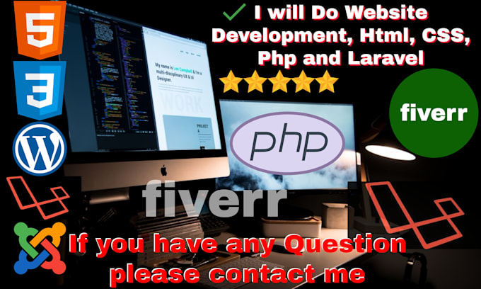 Do website development, html, css, php and laravel by Webdesigner_01 ...